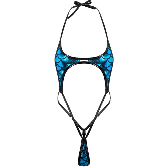 Yandy | Tops | Yandy Blue Mermaid Womens Slingshot Mini Bikini | Poshmark